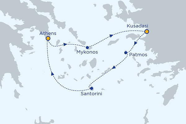 Greek Isles Cruise 2025 | 3 Days Iconic Aegean | Greek Cruises